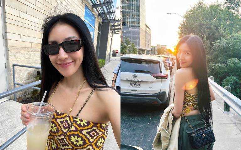 楊謹華陪老公到德州休長假卻遇熱浪50度！IG曬露肩亮顏照，網友大讚超性感！ | Styletc | LINE TODAY