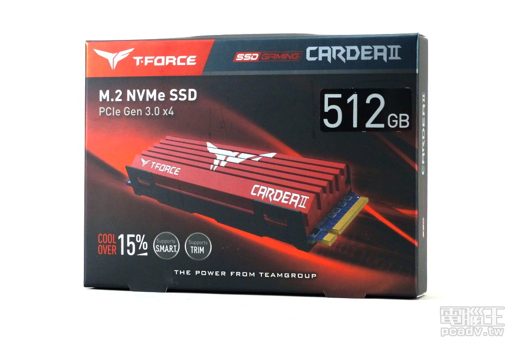 Team Group T-Force Cardea II M.2 PCIe SSD 512GB 測試，內建散熱片不過熱！ - LINE購物