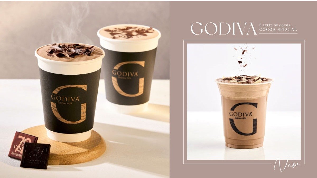 GODIVA「可可特調飲品」6款新上市！黑巧克力奶昔、70%黑巧克力飲、原味可可拿鐵超欠喝 | LINE購物