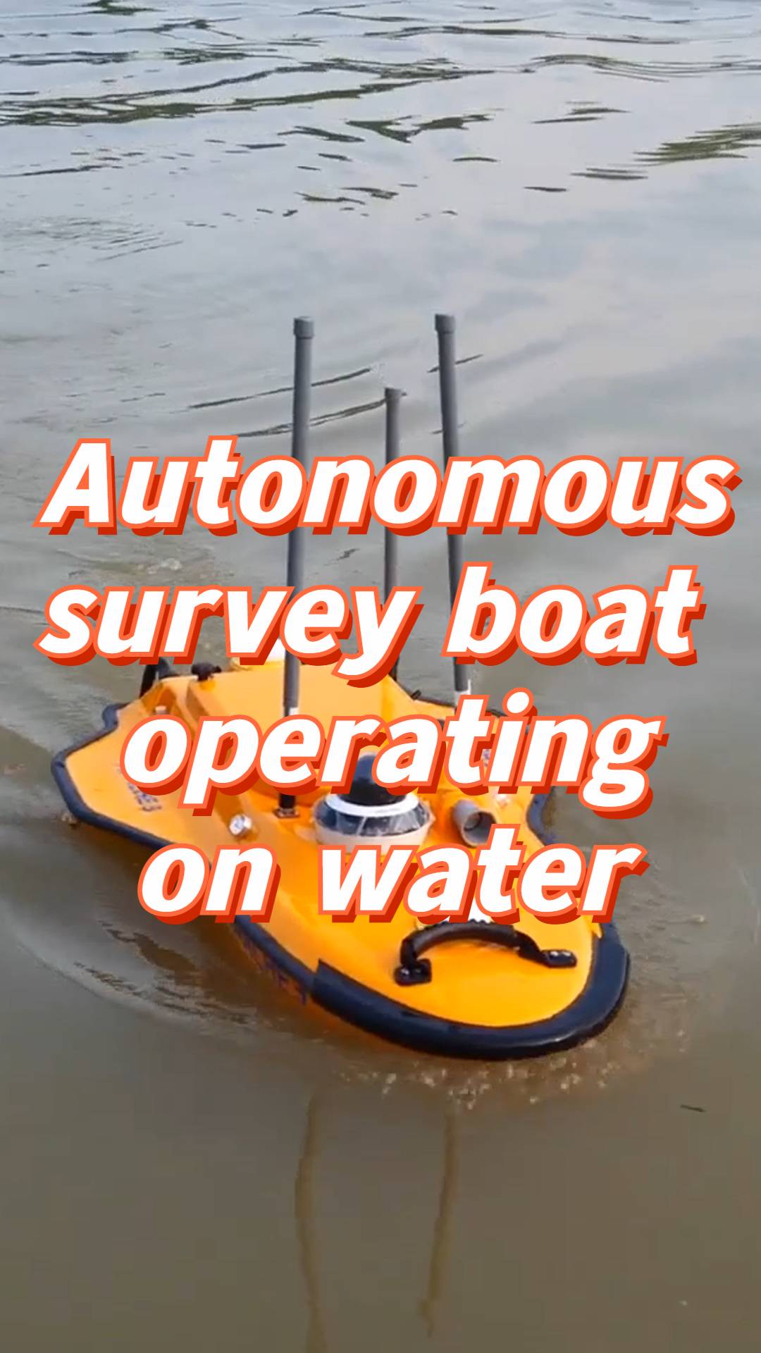 Autonomous survey boat operating on water | XINHUA | LINE TODAY