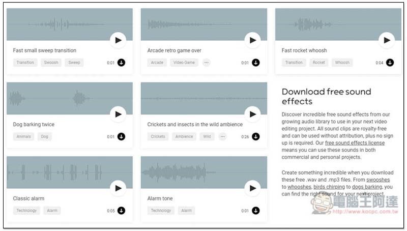 Mixkit Sound Effects 提供超過 3,000 首免費音效素材，讓你的影片更加生動，個人、商用皆可 | LINE購物