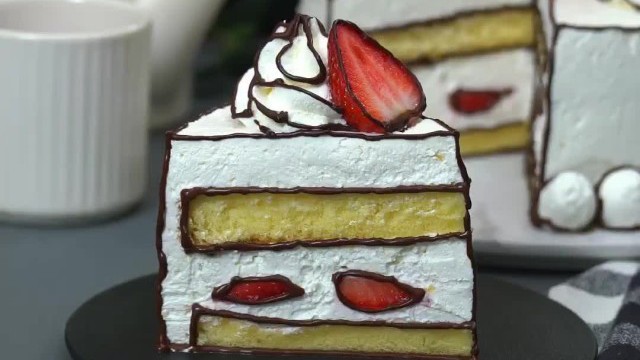 【海外で話題の】2Dケーキ再現してみた🍰(Tastemade Japan)