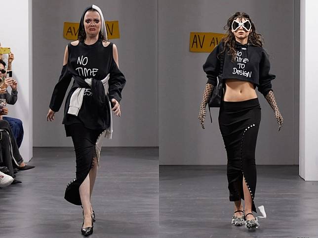 史上最慌亂的時裝秀？還沒穿好的衣服、忘記扣釦子、腳踩衛生紙，義大利品牌AVAVAV走出你今天早上的匆忙，「No time to design ...