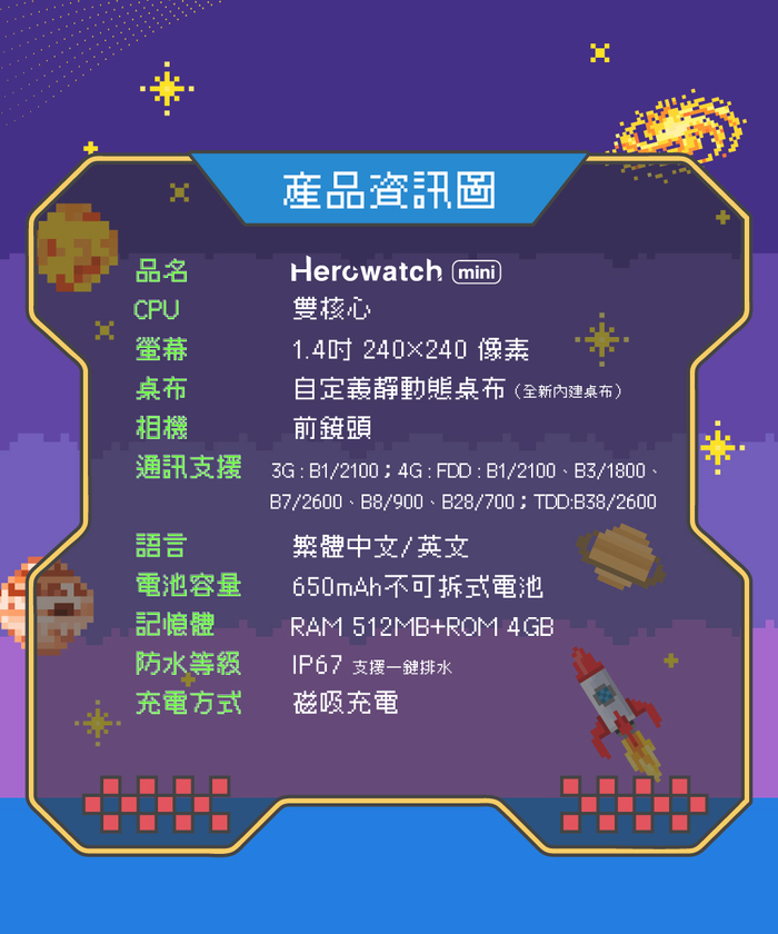 Herowatch mini 兒童智慧手錶-孩子第一支手錶 | LINE購物商城