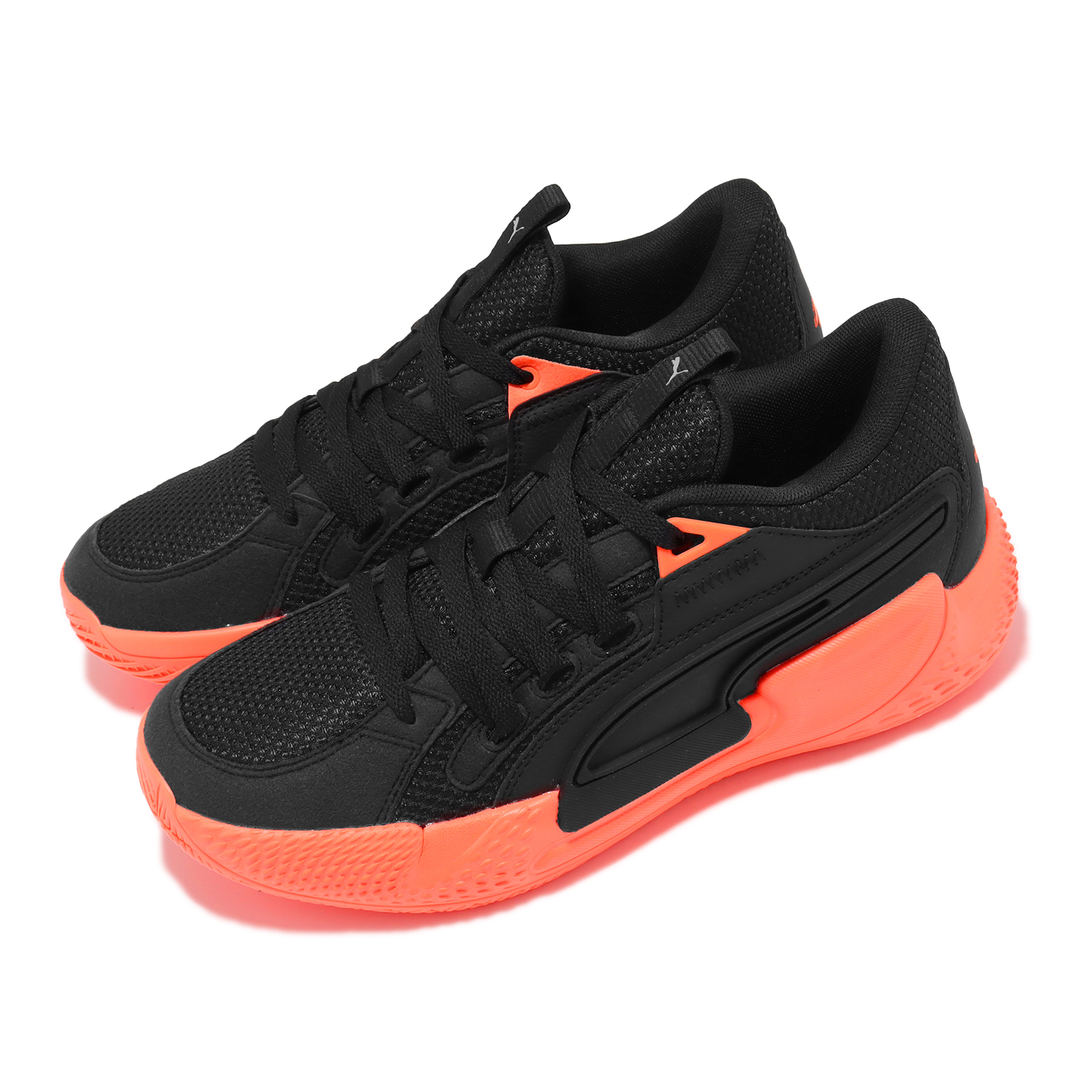 [ACS] Puma 籃球鞋 Court Rider Chaos Slash 男鞋 黑 橘 緩震 皮革 運動鞋 籃球鞋 37805208 ...