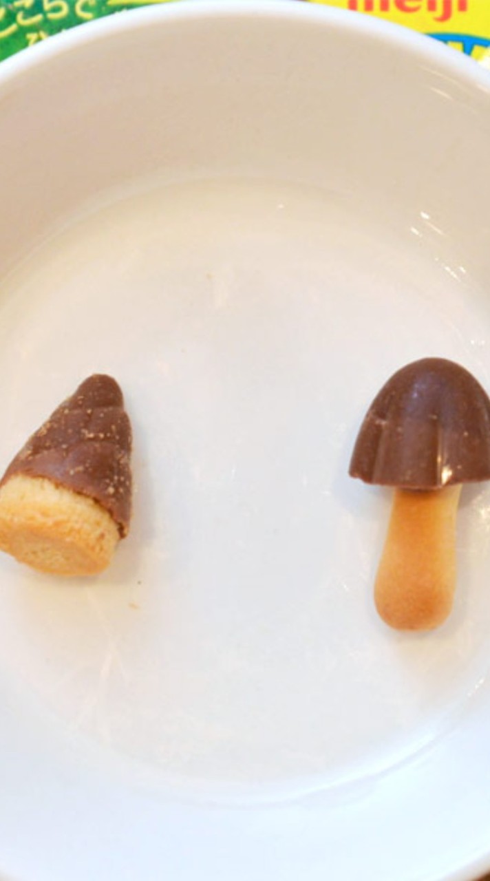 きのこの山・たけのこの里 戦争