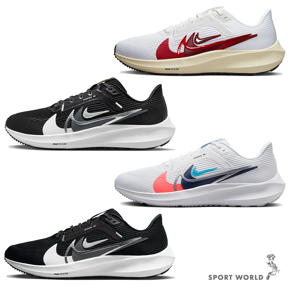 【現貨】Nike 男鞋 女鞋 慢跑鞋 Pegasus 40 小飛馬 Premium 白/黑【運動世界】FB7703-100/FB7703 ...