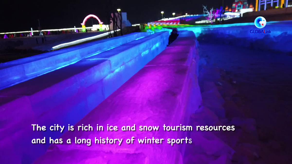 GLOBALink | Ice and snow amusement park opens in Shuey Rhon Rhon's ...