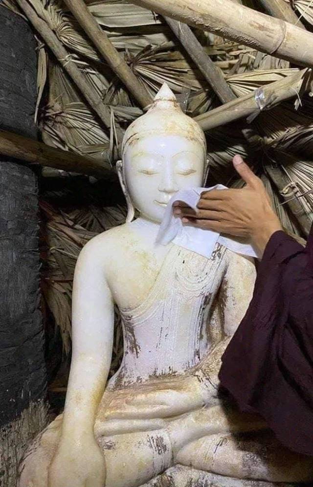 ขุดพบพระพุทธรูปหินอ่อนองค์ขาวอายุ 360 ปี ยุคสมัยรัตนปุระอังวะ | NATIONTV | LINE TODAY