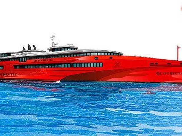 船名は「QUEEN BEETLE」 JR九州高速船の日韓航路に新型船（乗りものニュース）