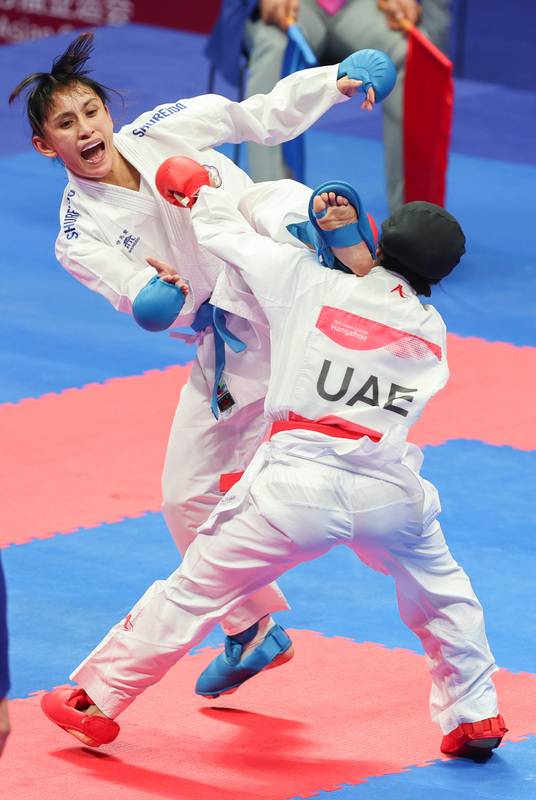亞運空手道 谷筱霜驚險晉8強（1）(圖) | 中央通訊社 | LINE TODAY