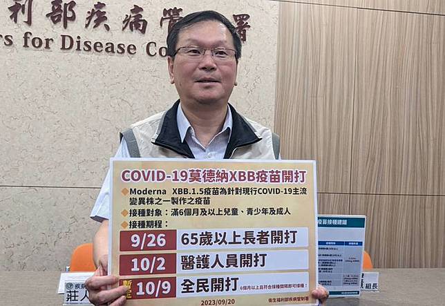 莫德納XBB疫苗9/26起開打 65歲以上優先(圖) | 中央通訊社 | LINE TODAY