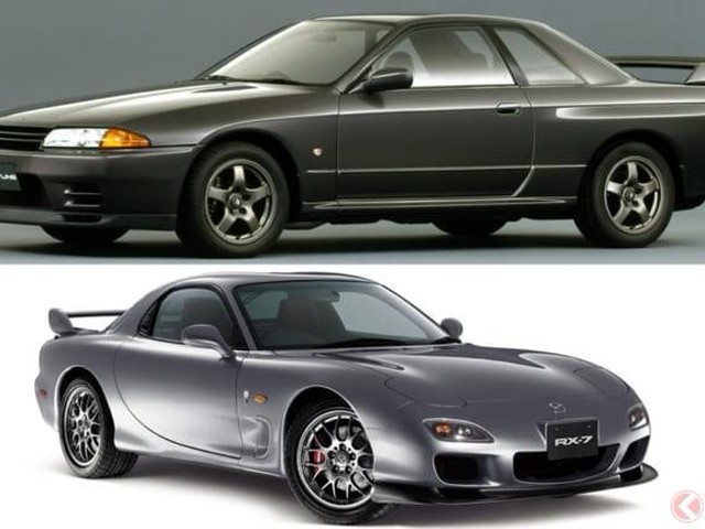 平成の名車対決! 日産GT-R（R32）vs マツダ RX-7（FD）（くるまのニュース）
