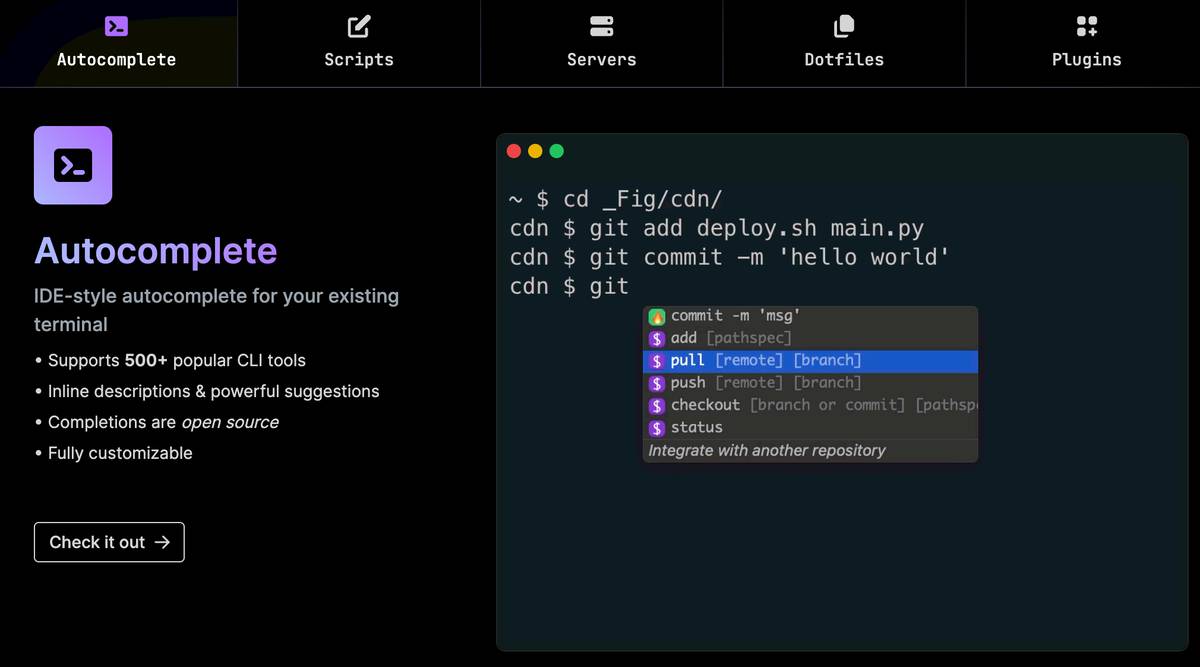 【Coding 界百寶袋】亞馬遜收購的 Fig 打造命令列新時代，已成超過十萬名工程師最佳夥伴！ | TechOrange 科技報橘 | LINE TODAY
