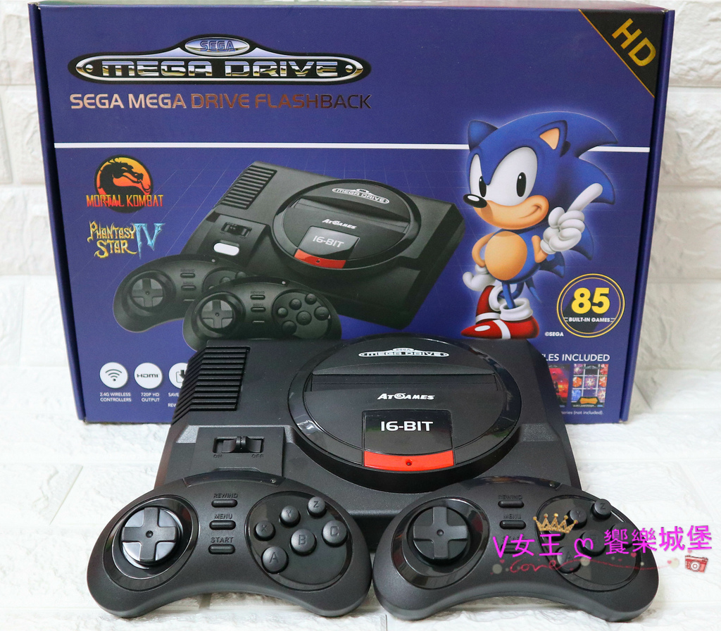 【3C 遊戲機】SEGA MD 復古遊戲機 ~ 電視遊樂器夢幻機種，復刻再現! 內建85款經典遊戲，支援 HDMI 720P 高畫質輸出，搭配 ...