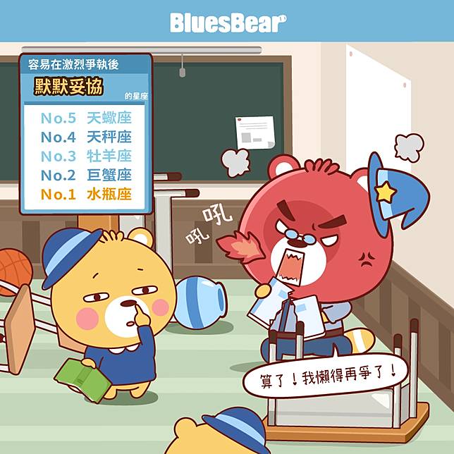 容易在激烈爭執後，默默妥協的星座 | BluesBear 星座小熊 | LINE TODAY