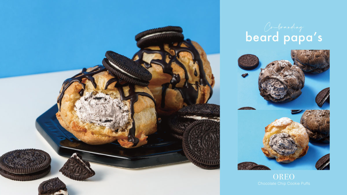 巧克力控開吃！beard papa’s聯名OREO推巧克力餅乾泡芙，OREO+香草內餡「這天」開賣 | LINE購物