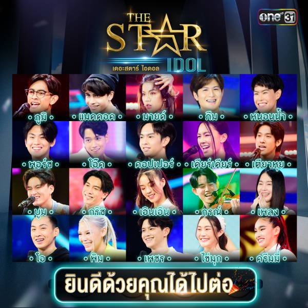 ทำความรู้จักตัวตน 20 คนที่ได้ไปต่อบนเวที " The Star Idol" รักใคร เชียร์ ...