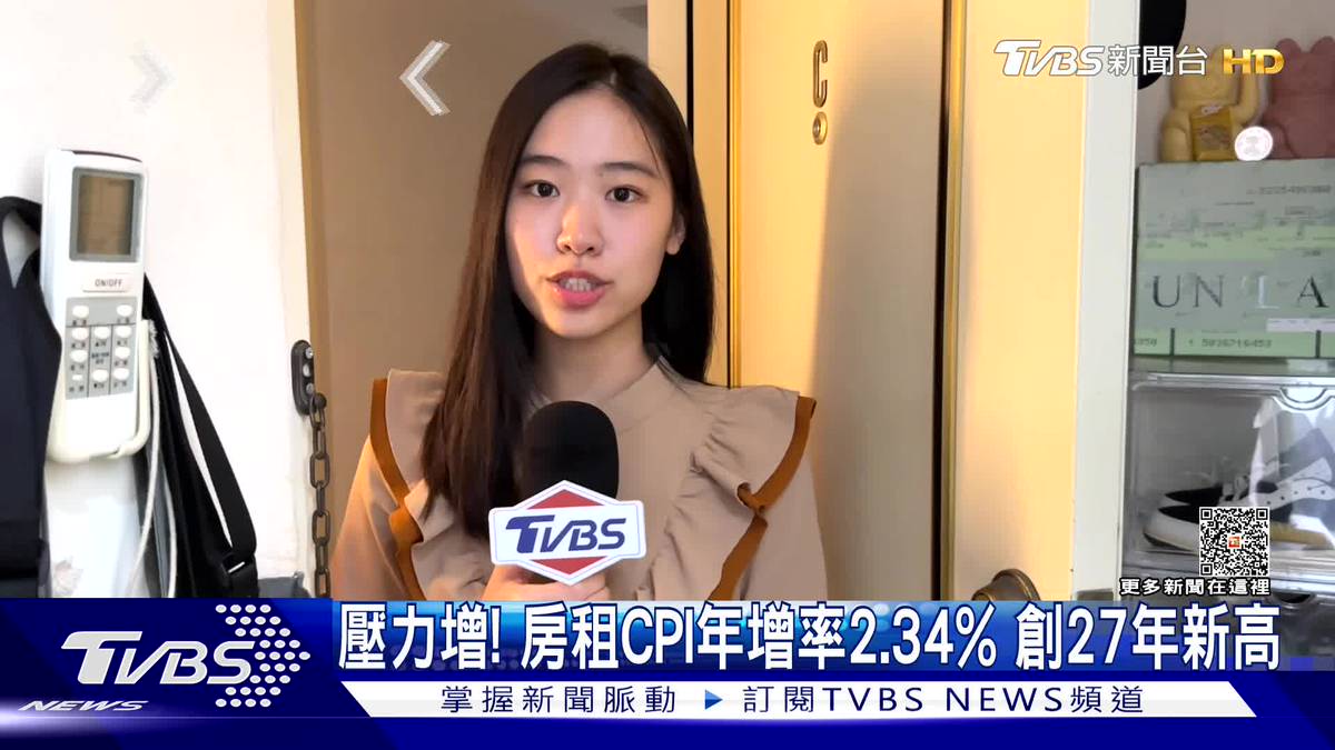 壓力增！房租CPI年增率2.34% 創27年新高 | TVBS 新聞影音 | LINE TODAY