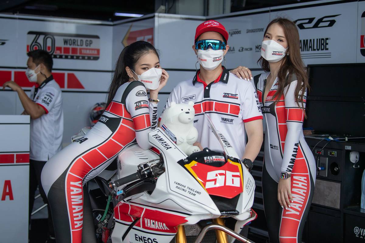 พริตตี้เกิร์ลกับซุปตาร์นักบิดในพิท 'โออาร์ บีอาร์ไอซี ซูเปอร์ไบค์ 2021" สนาม 3 | MATICHON ONLINE ...