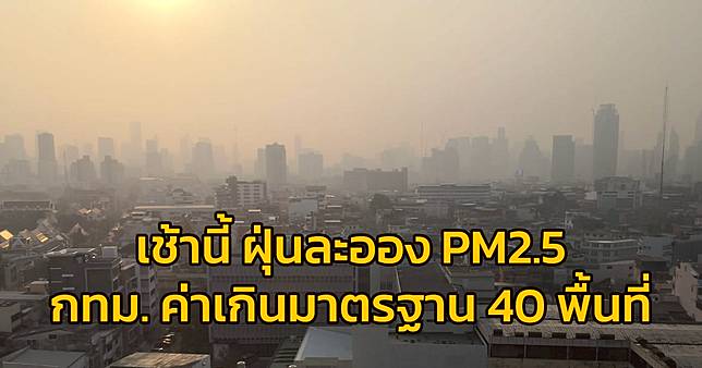 เช้านี้ (29 ธ.ค.66) ฝุ่นละออง PM2.5 กทม. ค่าเกินมาตรฐาน 40 พื้นที่ | สวพ.FM91 | LINE TODAY