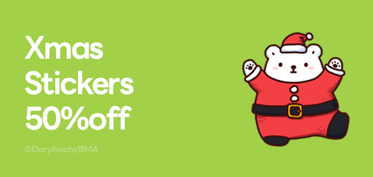 50% OFF Selected Xmas Stickers | LINE STORE