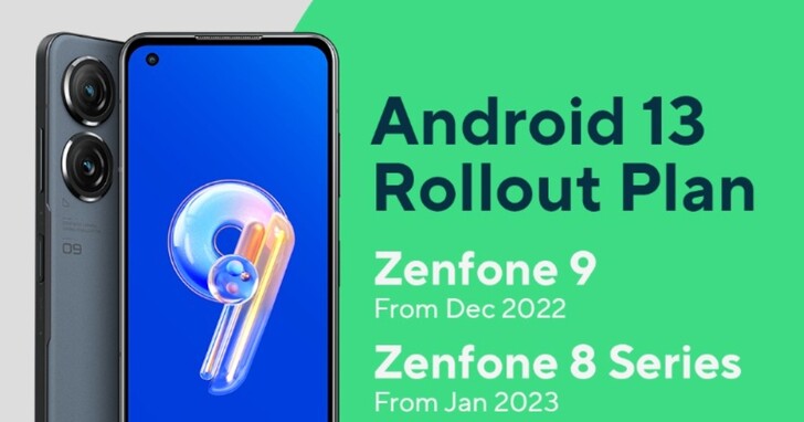 華碩公布旗下手機 Android 13 升級時程，Zenfone 9 最快年底升級 | LINE購物