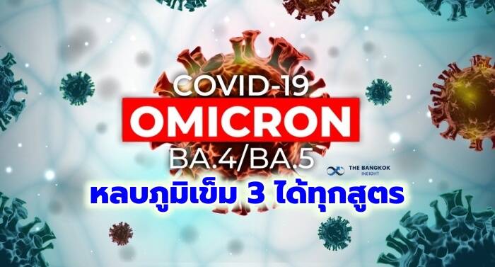 BA.4 BA.5 ครองกทม.แล้ว 80% ผู้ป่วยอาการรุนแรงขึ้น แพร่เร็ว หลบภูมิเข็ม ...