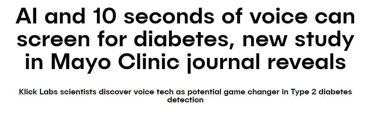 Revolutionizing Diabetes Detection: Voice Technology and AI Artificial ...