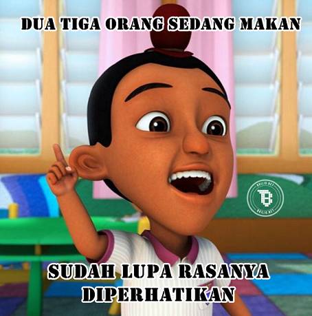 15 Meme lucu pantun Jarjit teman Upin Ipin ini bikin cekikikan