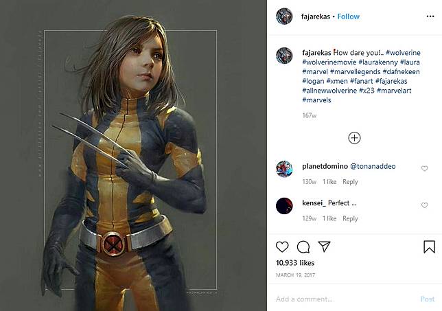 แฟนอาร์ตเนรมิต หนูน้อย ดาฟเน่ คีน สู่การเป็นมนุษย์กลายพันธุ์ X-23 | Major Group | LINE TODAY