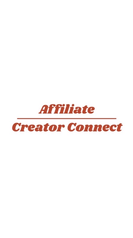 Affiliate Creator Connect