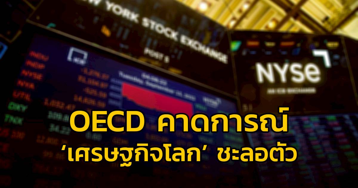 OECD คาด ‘เศรษฐกิจโลก’ ชะลอตัว ผลพวงเงินเฟ้อ-นโยบายการเงินเข้มงวด | สวพ.FM91 | LINE TODAY