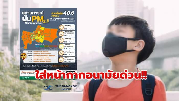 เช็กด่วน! กรุงเทพอากาศปิด ‘PM2.5’ พุ่งเกินมาตรฐานระดับสีส้ม 50 พื้นที่ | The Bangkok Insight ...