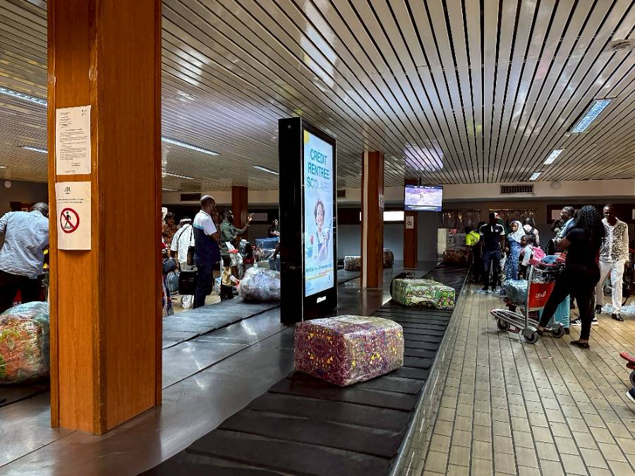 Leon Mba International Airport of Libreville after border reopening ...