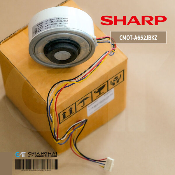 CMOT-A652JBKZ มอเตอร์แอร์ SHARP มอเตอร์คอยล์เย็น แอร์ชาร์ป 30W. รุ่น AH-GX18, AH-GX24 อะไหล่แอร์ ...
