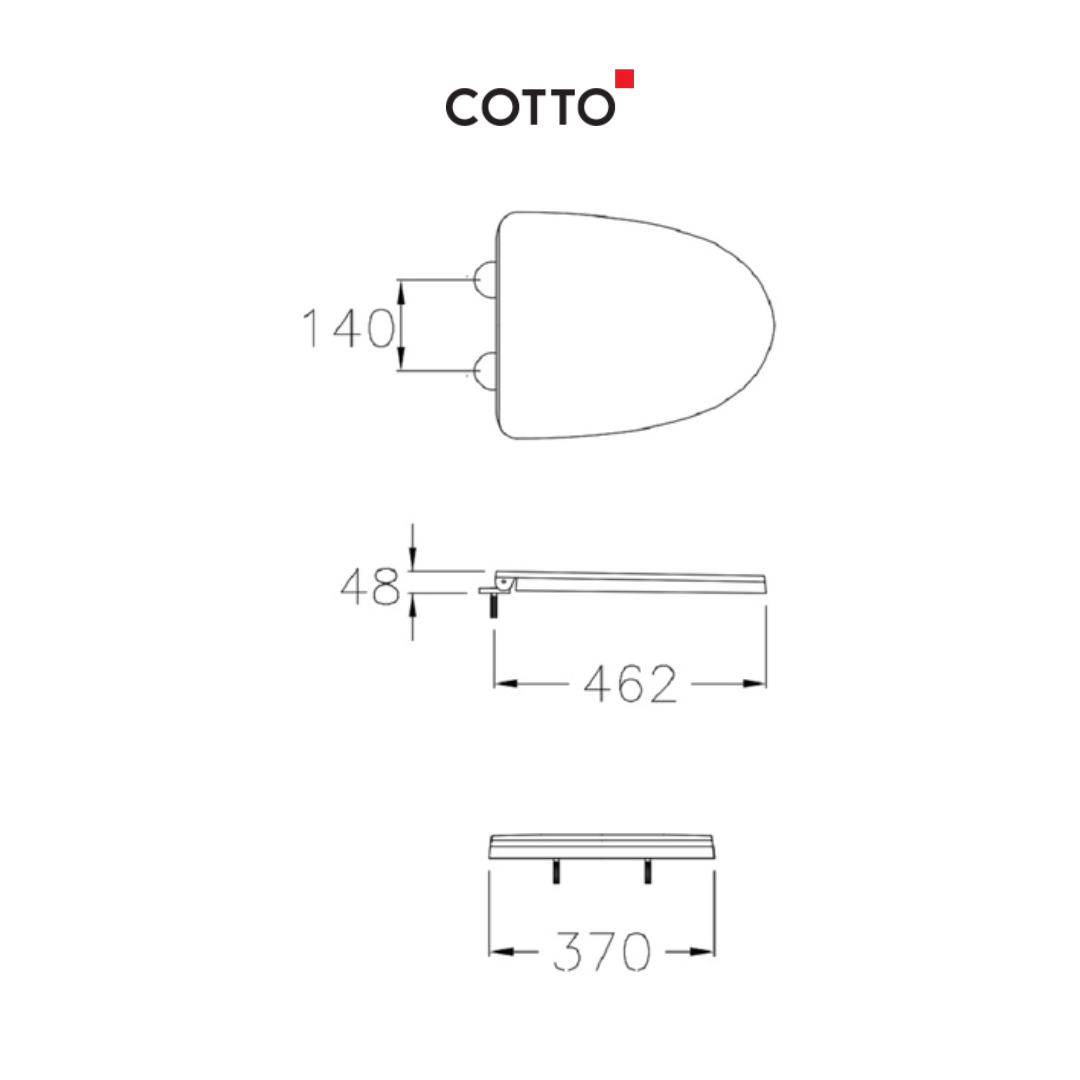 COTTO C91100 ฝารองนั่งของสุขภัณฑ์ รุ่น C11000 เวิร์ธ สุขภัณฑ์แบบชิ้น ...