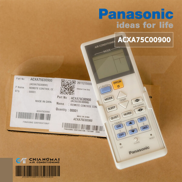ACXA75C00900 (แท้ศูนย์) รีโมทแอร์ Panasonic รีโมทแอร์พานาโซนิค สำหรับ ...