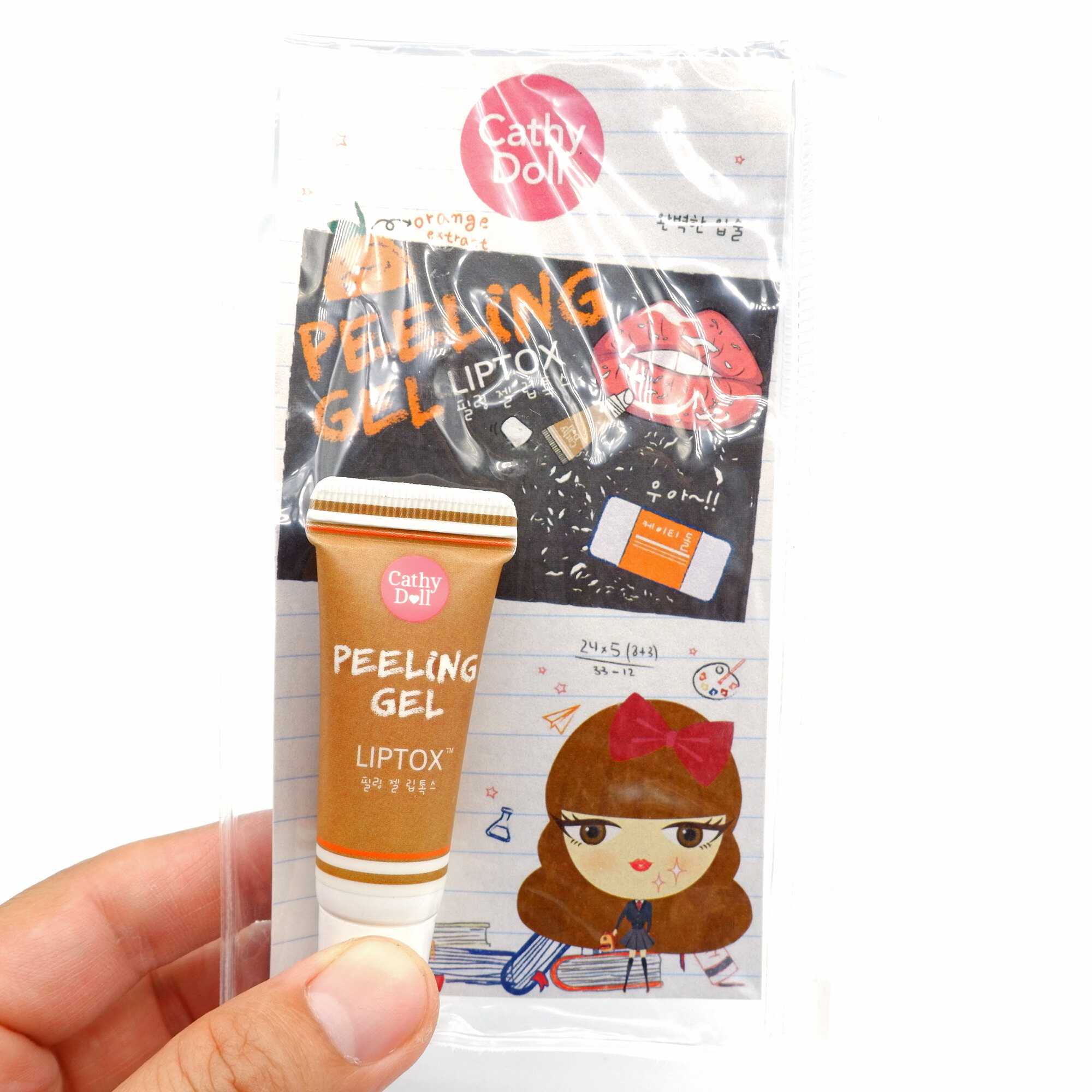 Cathy Doll Peeling Gel Liptox 10g เคที่ดอลล์ ลิปยางลบ สยบปากดำ ขัดปากใส ...