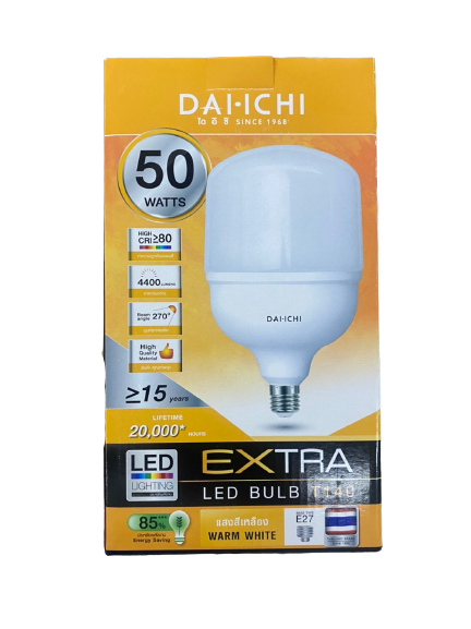 หลอด LED DAI-ICHI T-BULB 50W/WW EXTRA | LINE SHOPPING