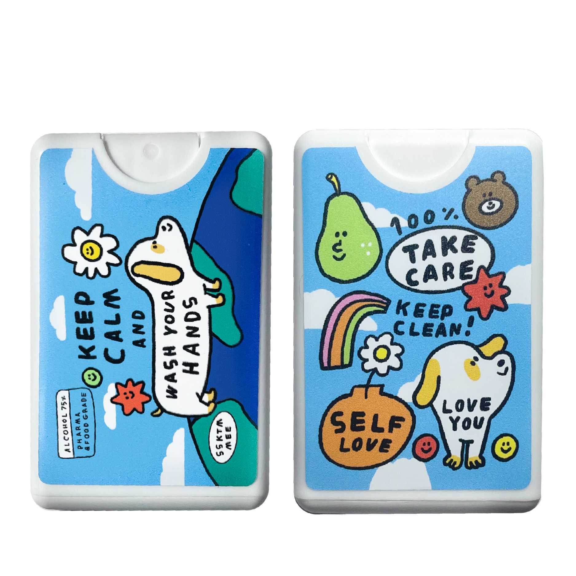 alcohol spray card - keep clam | LINE SHOPPING