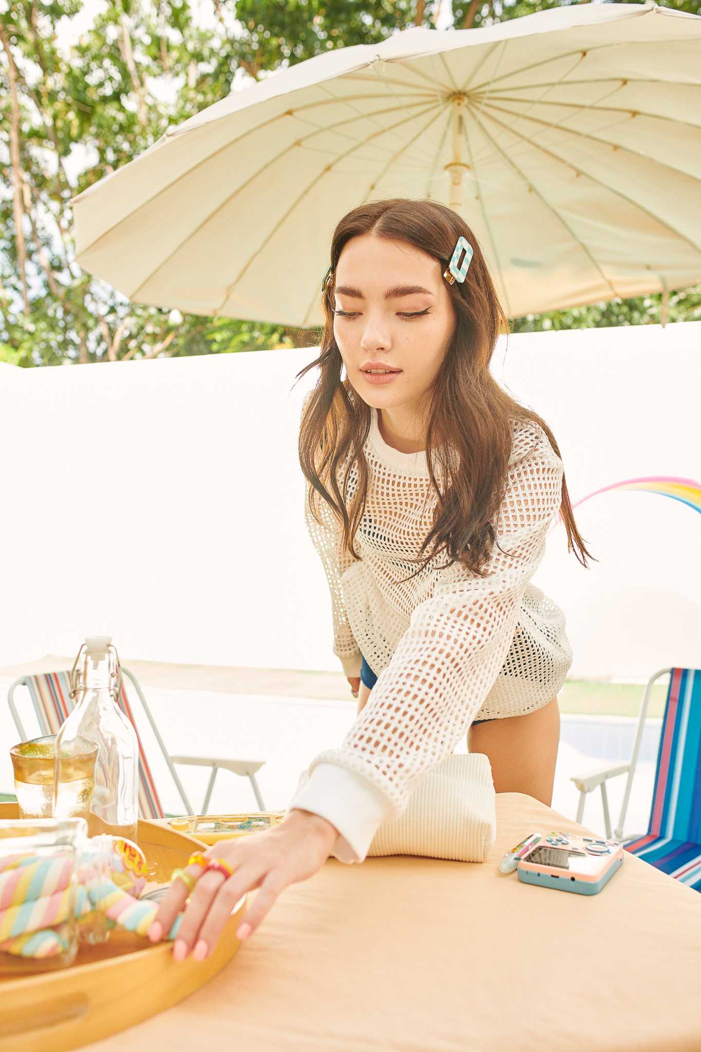 Joy mesh top | LINE SHOPPING