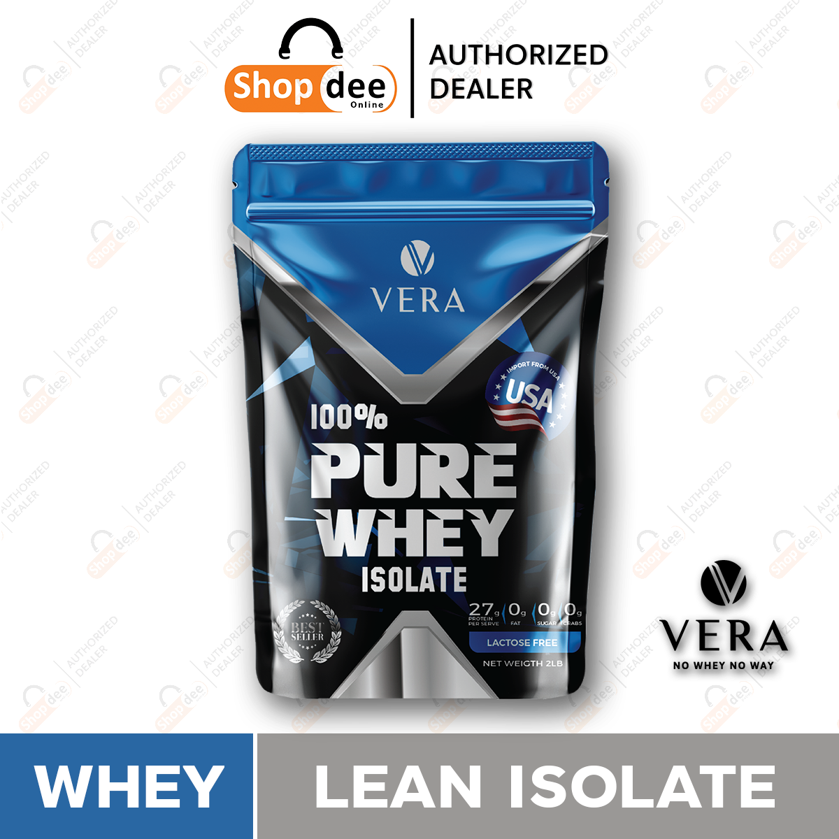 VERA Whey Pure Isolate Protein - Flavorless 2 Lb. | LINE SHOPPING