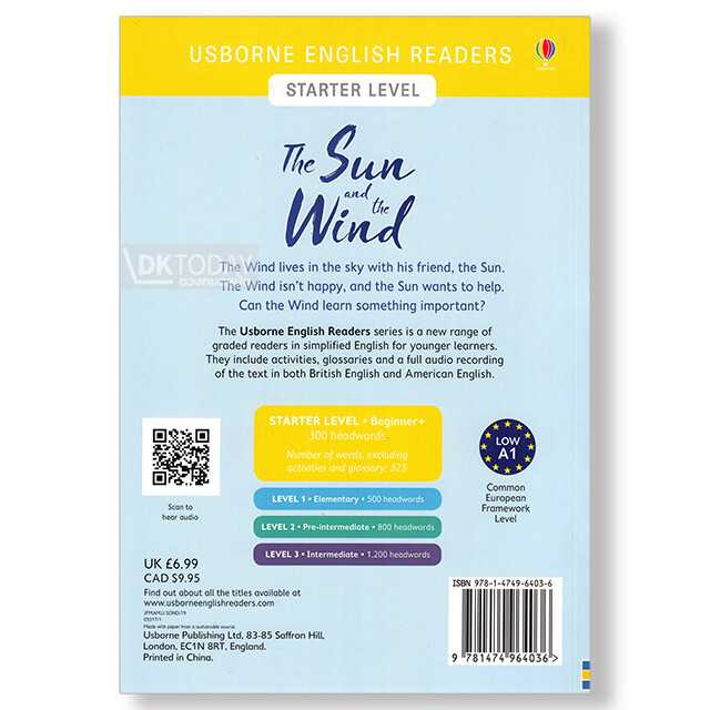USBORNE READERS STARTER:THE SUN AND THE WIND (9781474964036) | LINE ...