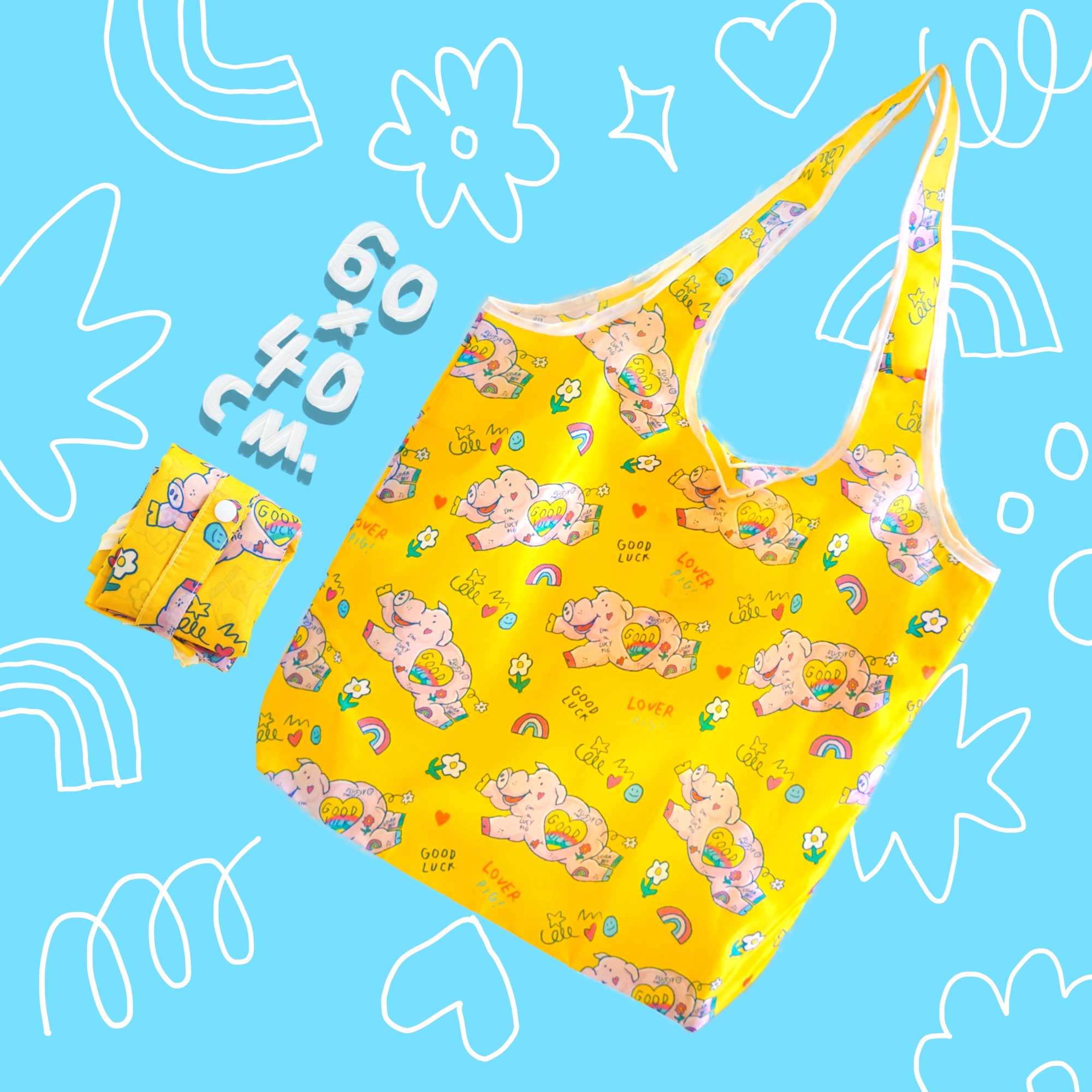 LUCY PIG TOTEBAG | LINE SHOPPING
