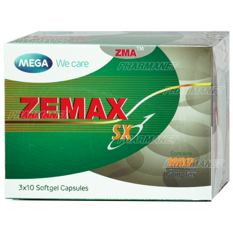 MEGA WE CARE ZEMAX SX CAP 30'S | LINE SHOPPING
