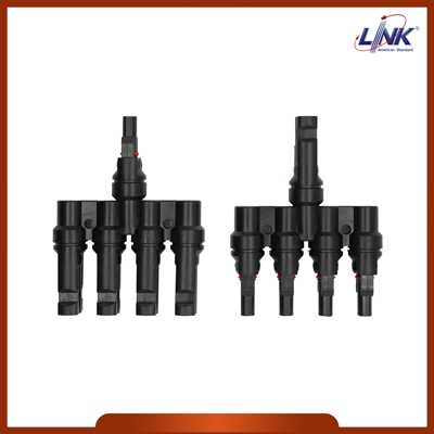 (LINK) MC4 T-Type , 4 to 1 CONNECTOR (Pair) 1500 V , TUV StandardSKU ...