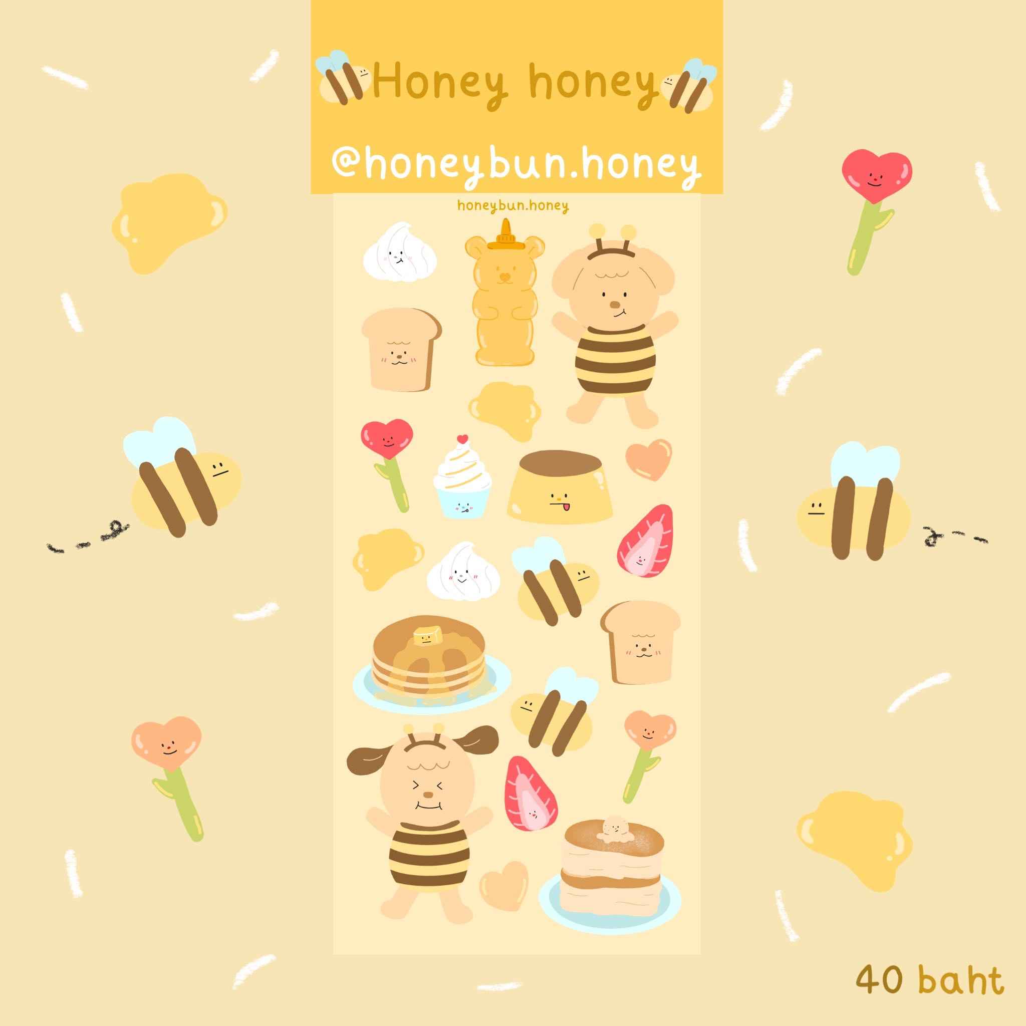 Honey honey Stickers | LINE SHOPPING