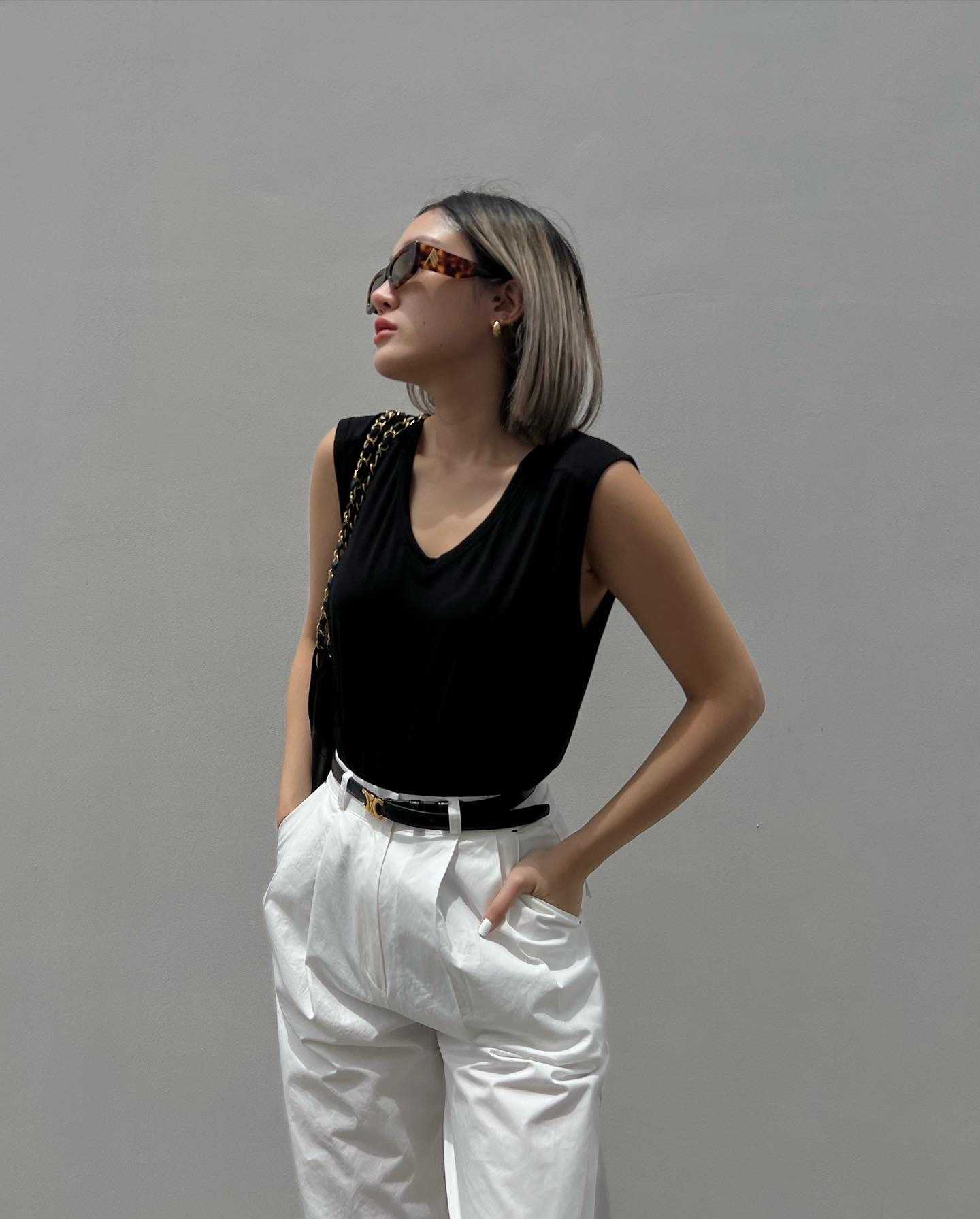 Baggy jersey vest top | LINE SHOPPING