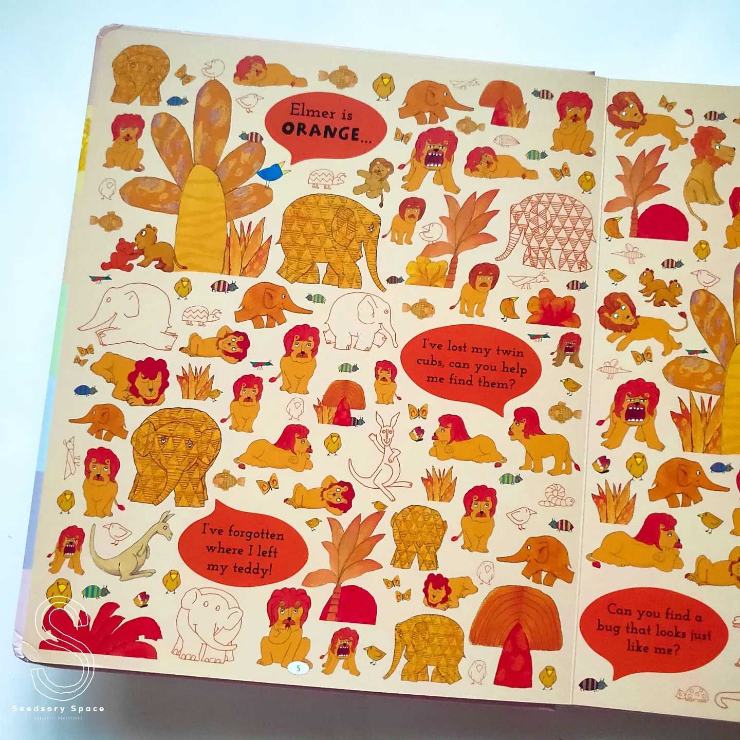 Elmer Search and Find Colours (Boardbook) | LINE SHOPPING
